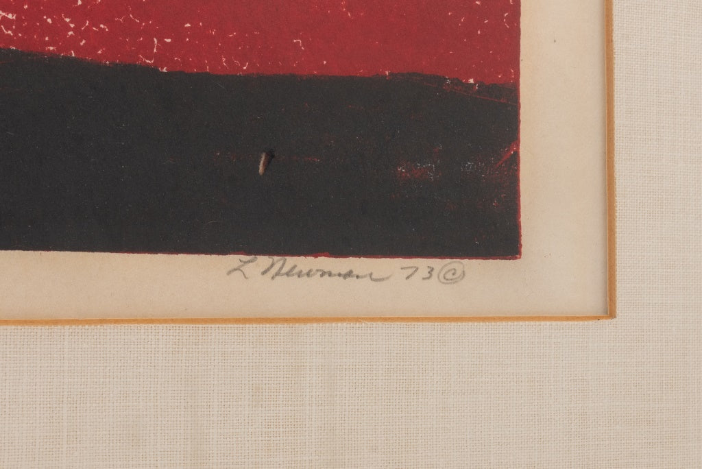 Libby Newman "Pursuit" Woodblock Print – Showplace