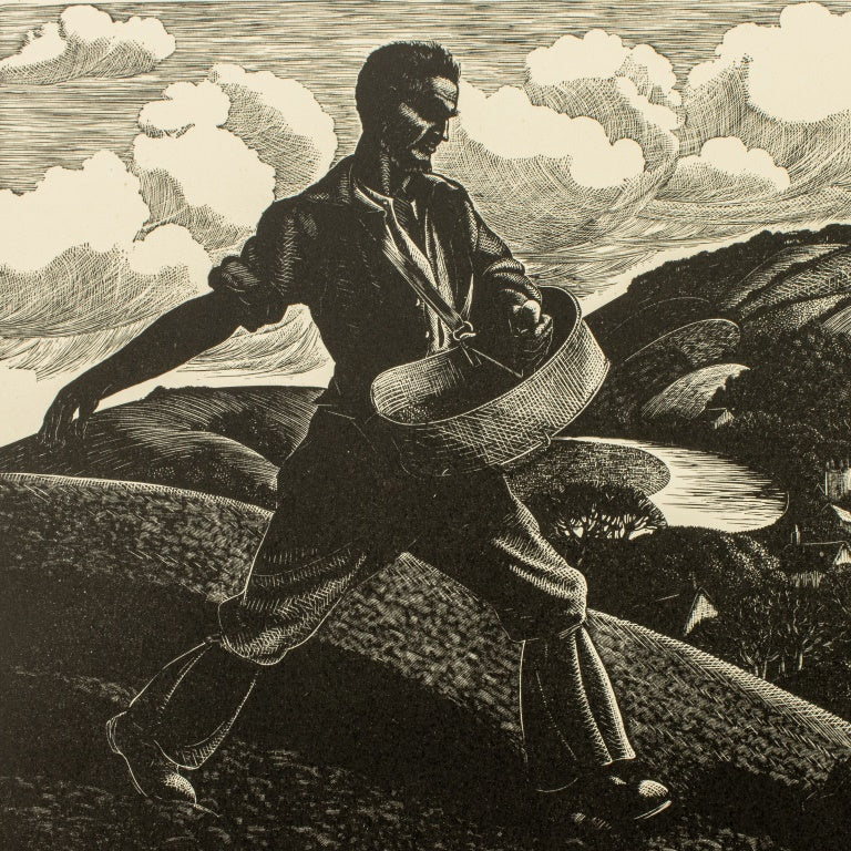 Clare Leighton "April: Sowing" Woodcut – Showplace