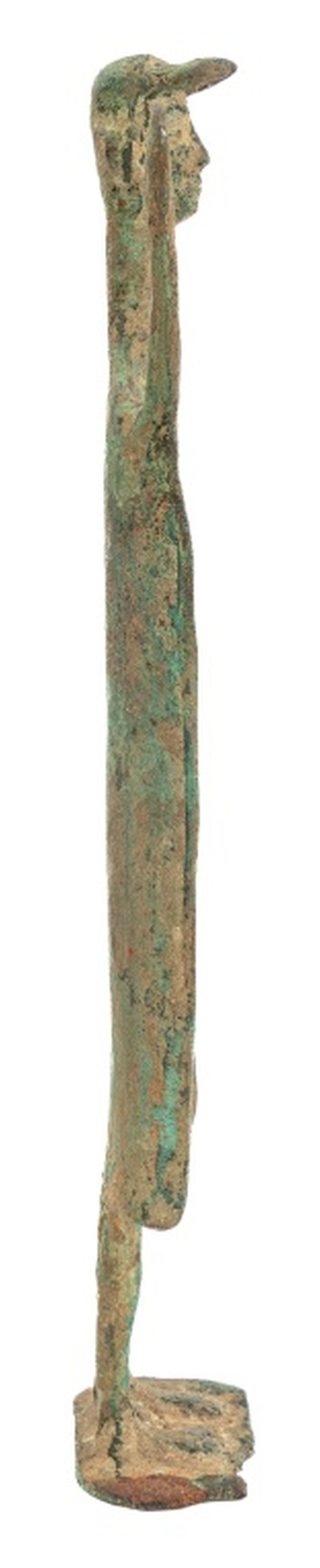 Italian Horned Figure Verdigris Patinated Bronze – Showplace
